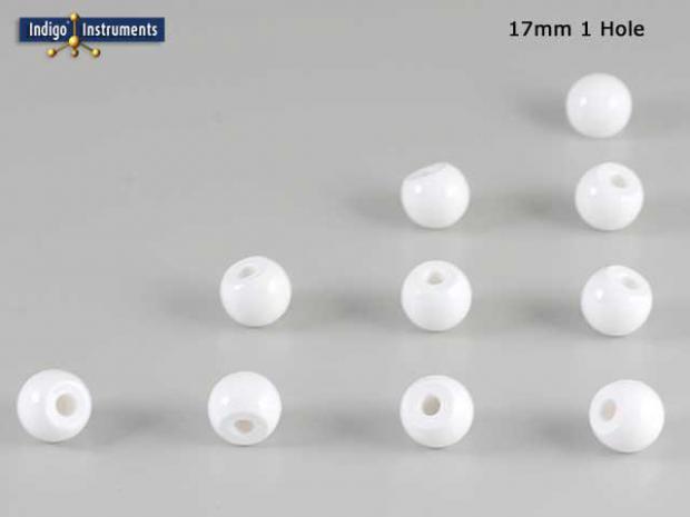 Molymod Single Hole Hydrogen Atom, 17mm, White from Indigo, MA-110