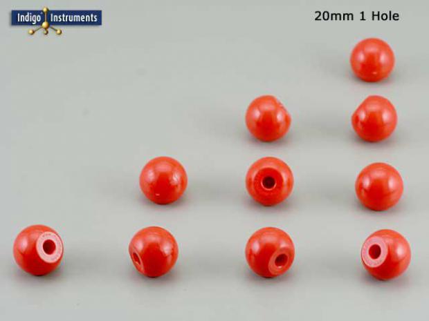 Molymod Single Hole Oxygen Atom, 20mm, Red from Indigo, MA-103