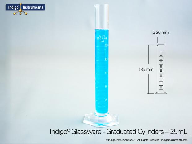 Graduated Glass Measuring Cylinders for Chemistry Lab, Sizes 10-250ml ...