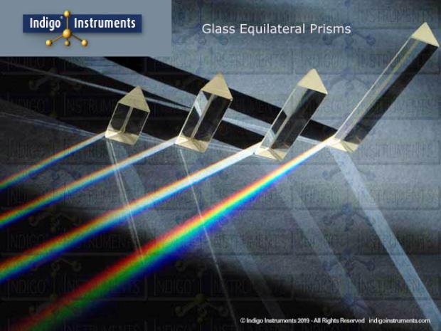 Equilateral Glass Prisms in Different Sizes