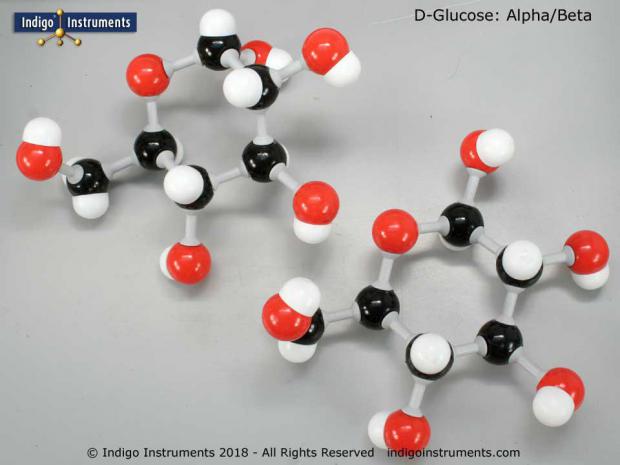 Molymod Glucose (3 molecules) molecular model kit