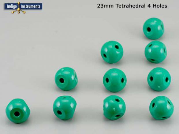 Atom, Molymod, green (halogen), 4 hole, 109.5 degrees, 23mm
