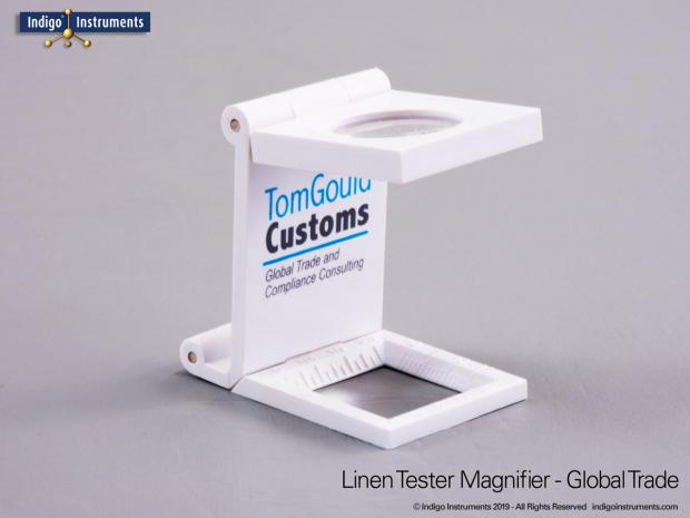 Linen tester, 25mm (1"), 5X glass lens, plastic frame