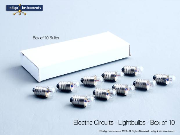 Bulbs, bulbholders and wires for series and parallel circults