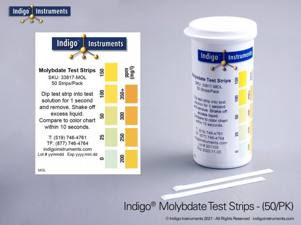 Molybdate Water Treatment Corrosion Inhibitor Testing Strips-50/Vial