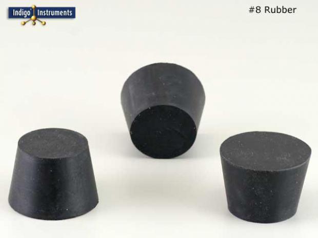 Rubber stopper, #8, ~H:29 x T:41 x B:33mm, solid