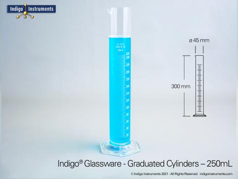Graduated Glass Measuring Cylinders for Chemistry Lab, Sizes 10-250ml ...