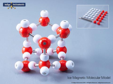 Indigo Magnetic Molecular Model of Ice