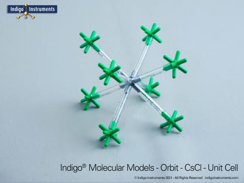 Cesium chloride model kit, 35 atoms/64 bonds
