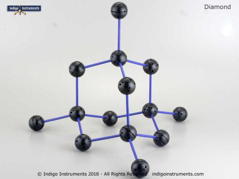 Diamond Carbon Structure Molecular Model Kit, Exhibit Size