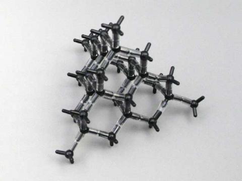 Diamond Crystal Structure Unit Cell Model Assembly Step 5