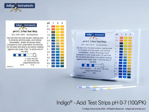 pH Acid-Alkaline Test Strip Chemical Indicators & Litmus Paper for Acid ...