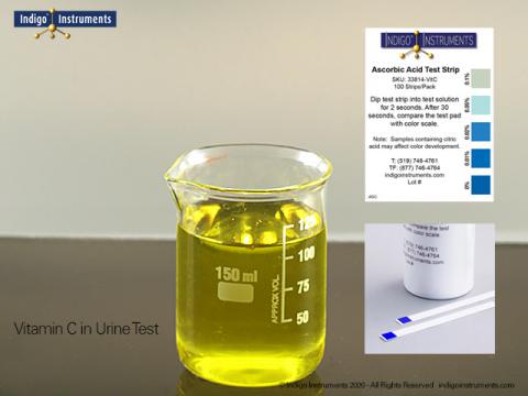 Vitamin C Graduation Chart High Resolution Semi Quantitative Indicator Test