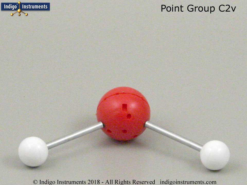 Unit C2v Point Group Rotation with Water Model