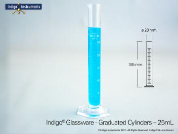 Graduated Glass Measuring Cylinders for Chemistry Lab, Sizes 10-250ml ...