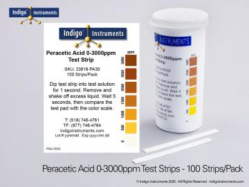 Buy Peracetic Acid Test Strips for Food Preparation, Medical/Surgical ...