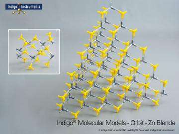 Zinc Blende Structure Crystal Lattice Model, from Indigo