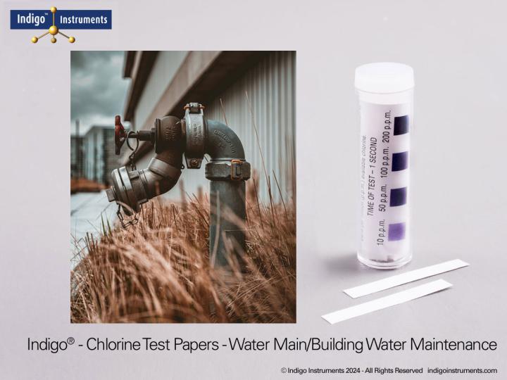 Chlorine Test Strips, 10-200ppm, 100/pack