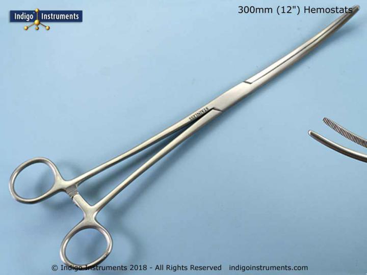 Locking Hemostat-Clamping Forceps, Curved or Straight