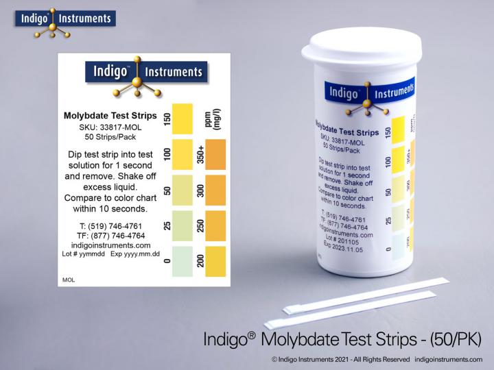 Molybdate Water Treatment Corrosion Inhibitor Testing Strips-50/Vial