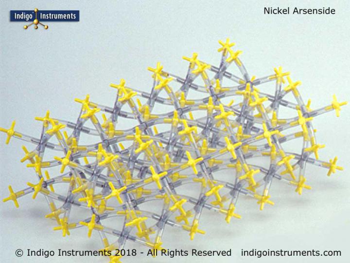Nickel Arsenide Crystal Structure Molecular Model from Indigo.