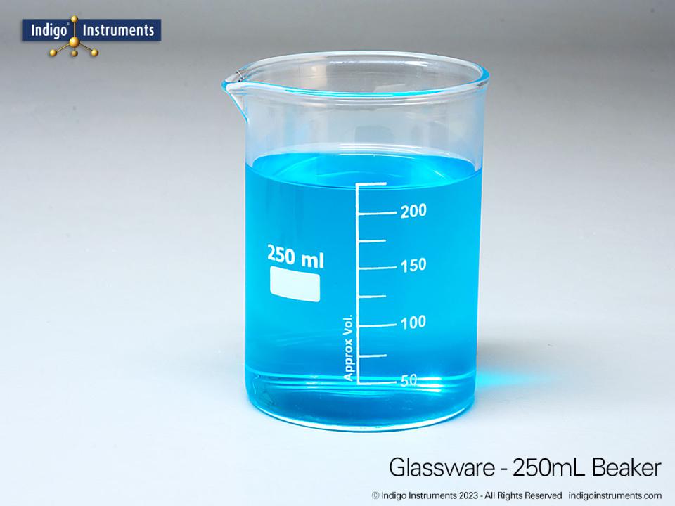 250mL Glass Beaker, Griffin Type, Borosilicate