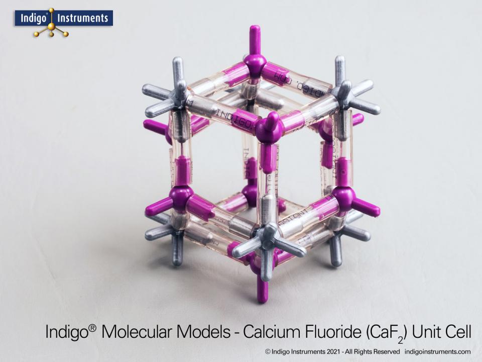 Fluorite Molecular Model Kit 132 Atoms 271 Bonds Indigo