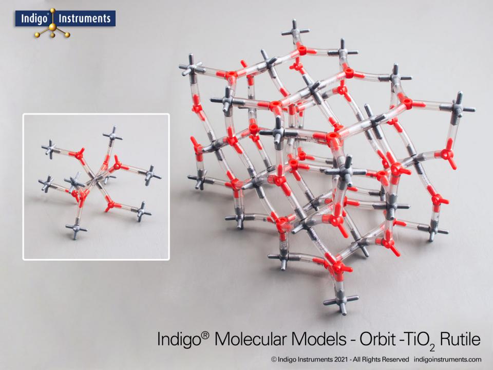 Rutile Tio2 Crystal Structure Model Kit