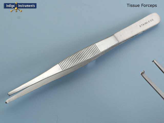 Forceps Tissue 1x2 Teeth 135mm 55 Stainless
