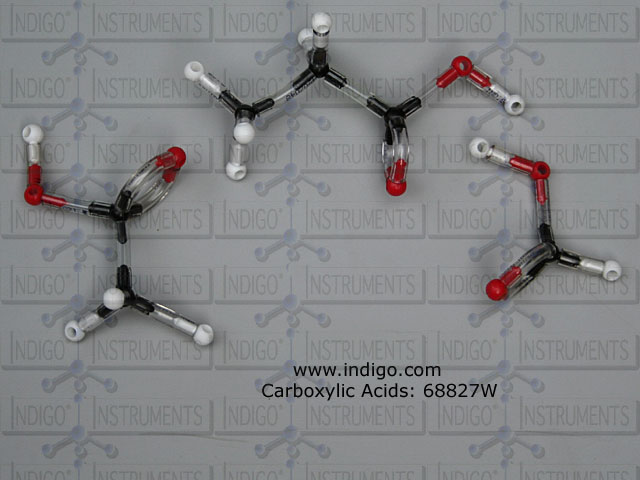 Carboxylic Acid Chemical Structures Built with Set 68827W